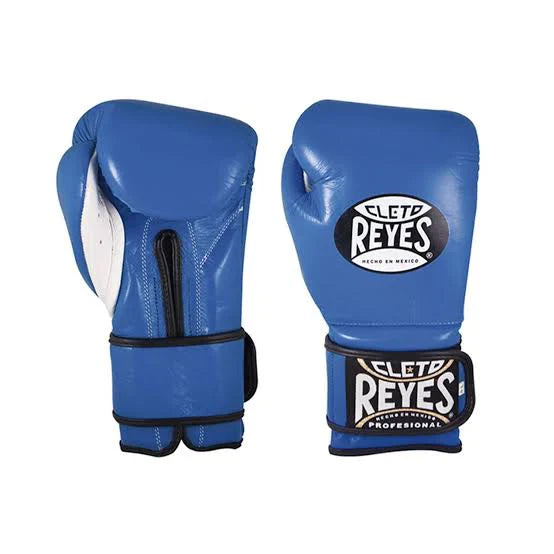 Custom Handmade Blue & White with Black Trim Pro Elite Boxing Gloves ...